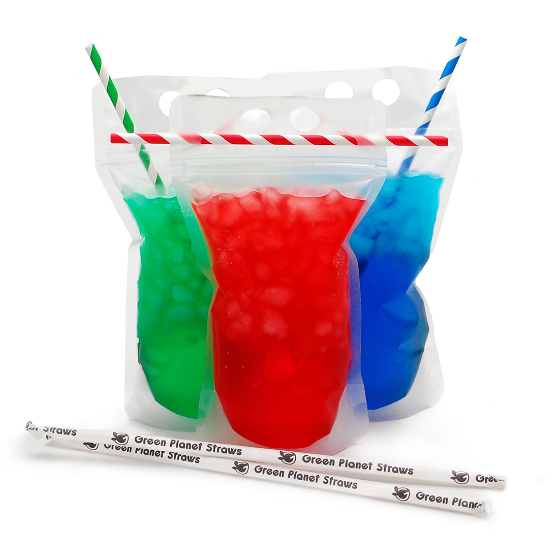 5" x 9" + 3" BG 3.6 Mil Beverage To-Go Zipper Pouch - 16 oz, 1000/Case ...