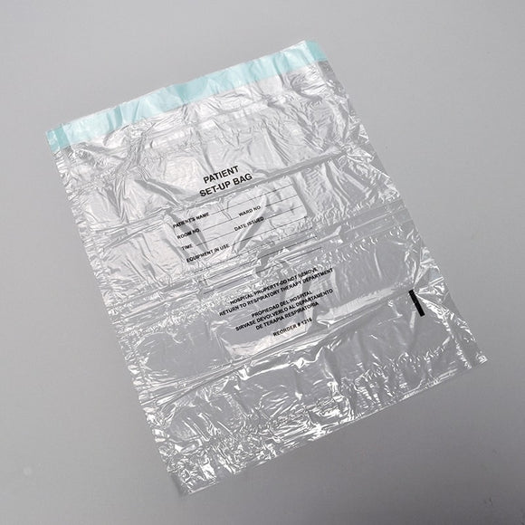 Buy 12" X 16" Draw Tape 1.0 Mil Respiratory Setup Bag - Universal Plastic