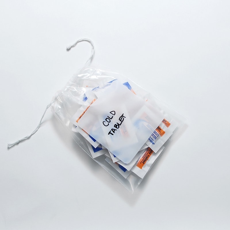 Buy 10" X 14 1/2" Polypropylene Pull-Tite Drawstring Bag with White ...